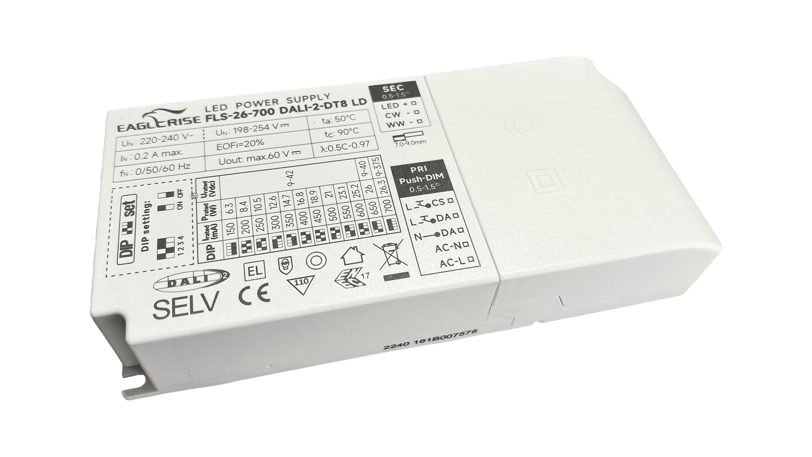 Eaglerise FLS-26-700-DALI2-DT8-LD, 26W Tunable White LED Treiber ...