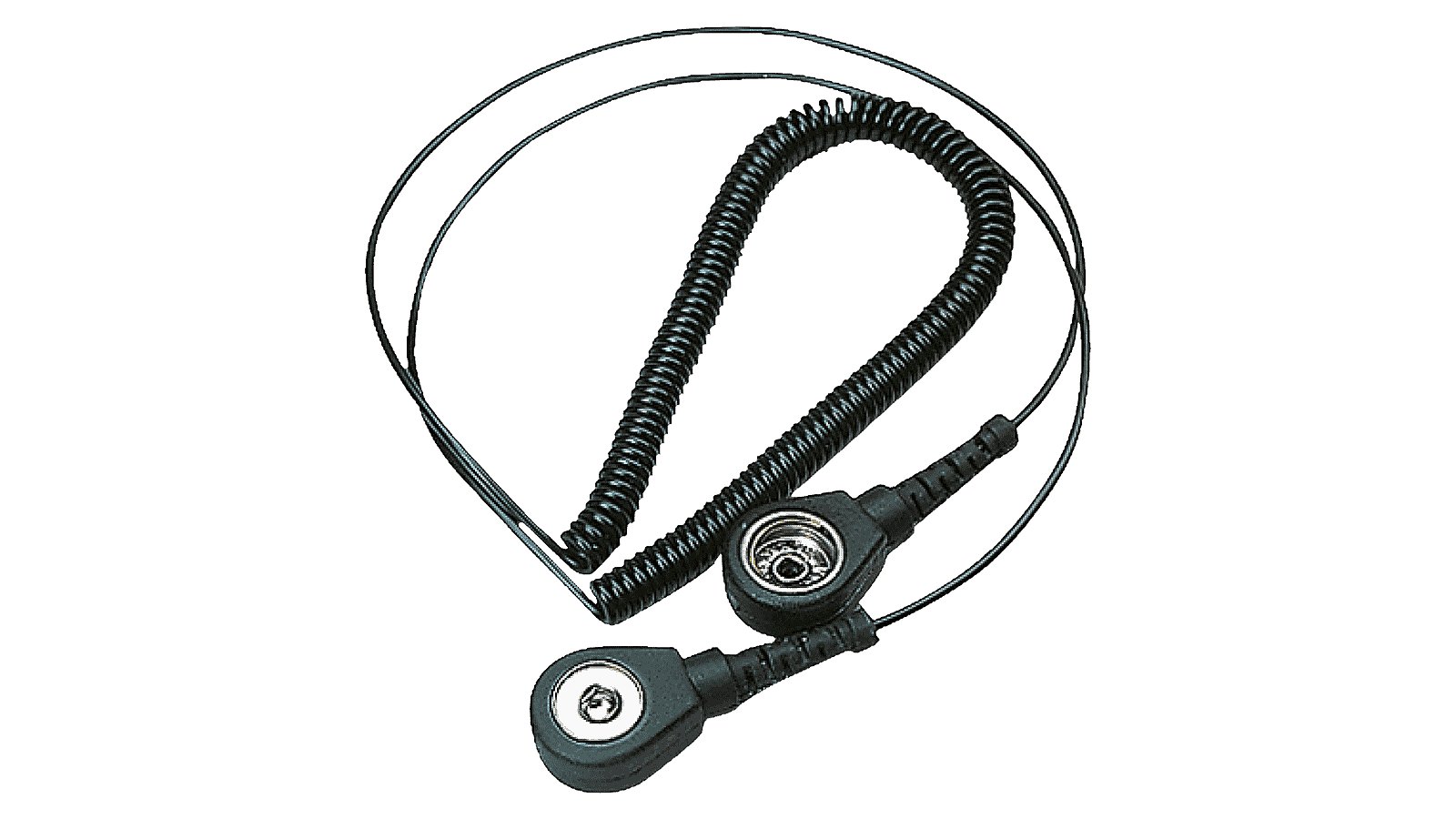 KEINATH Electronic - Mini spiral cable black, 3/10 mm push button