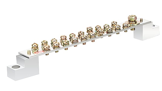 CU25003T-021N - MEAN WELL - Earthing bar with insulator, 250A, number ...