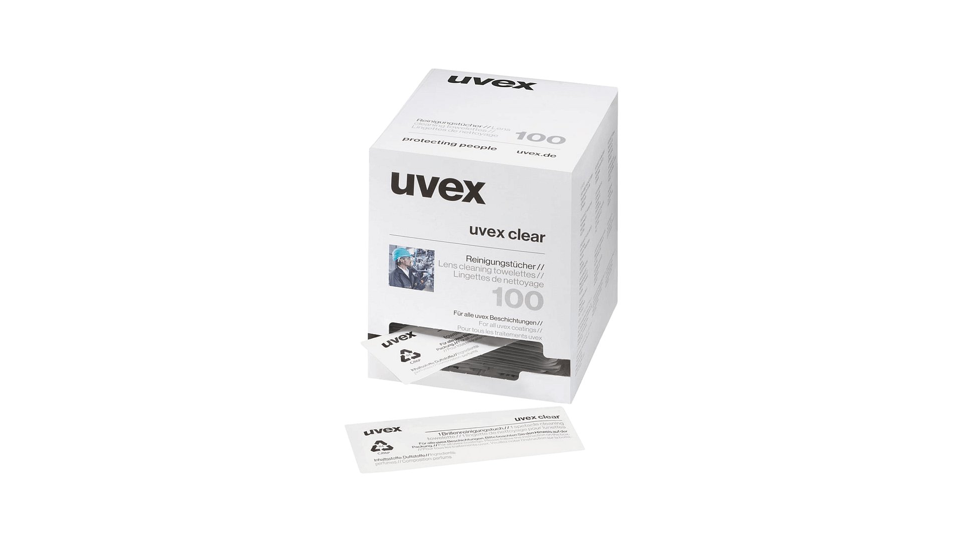 Uvex - Lingettes humides uvex 100 pièces