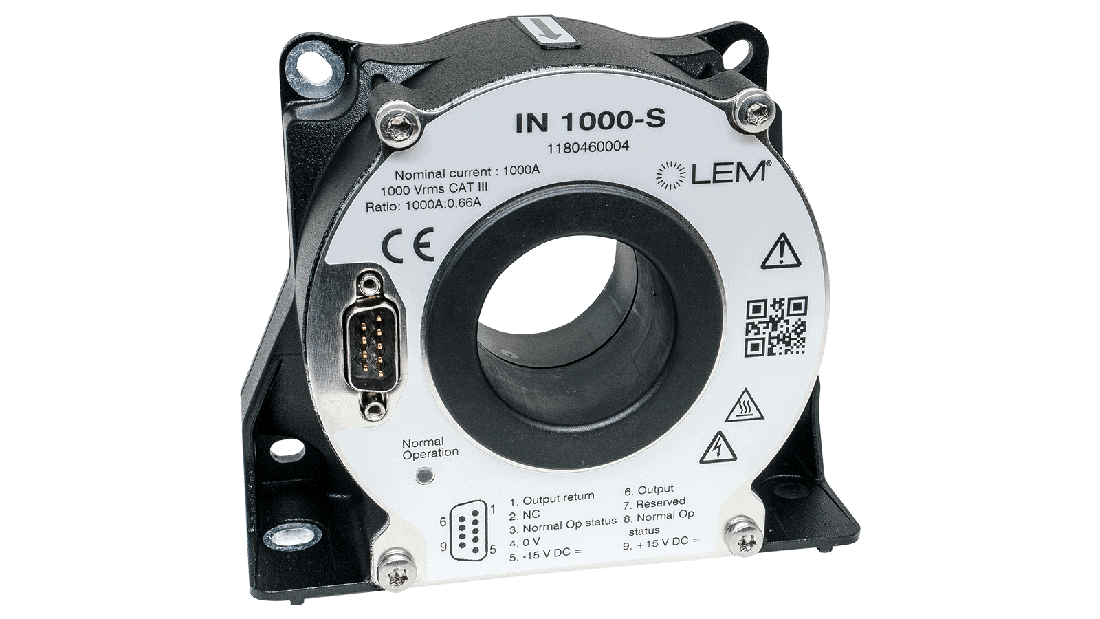 IN 1000-S - LEM current transformer 1000A / High-precision measurement of DC, AC and pulse currents