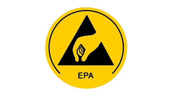 KEINATH Electronic - ESD protection symbol, sheet 250 pieces