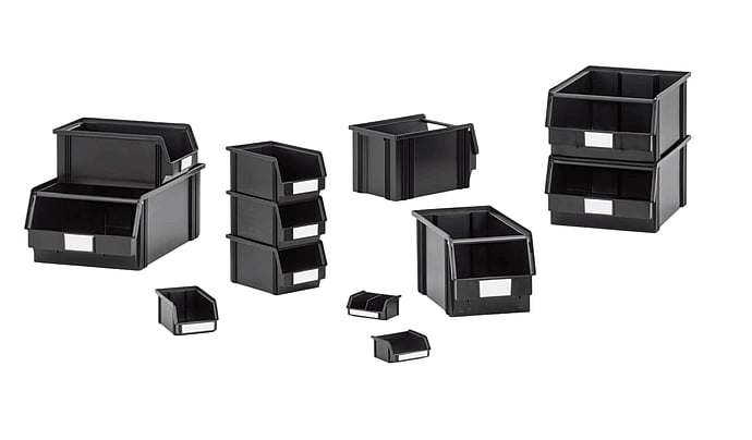 WezSuisse - ESD CLASSICBOX BLACK CB MC - Conductive open-fronted ...