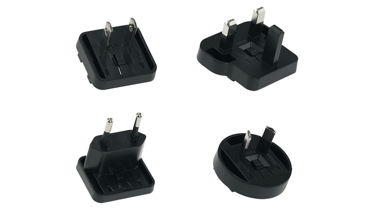 AC PLUG-MIX4 - AC Adapter Mix for NGE series - MEAN WELL