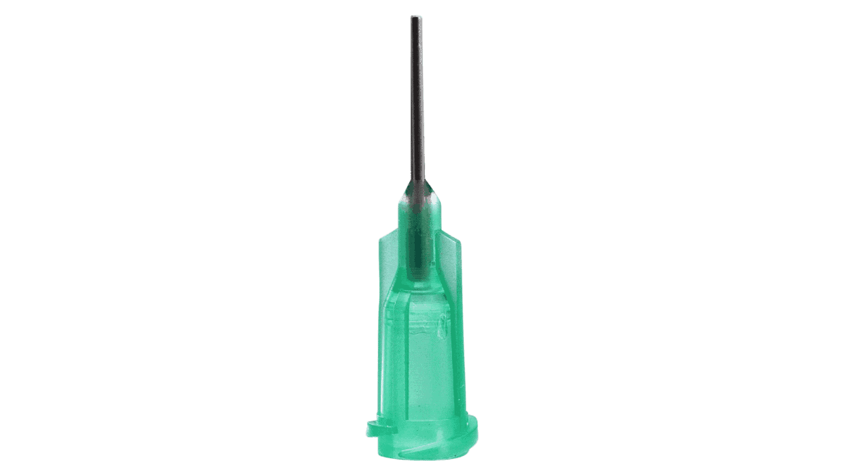 918025-TE - Dosing needles green, 6.35 mm, 18 gauge (50 pcs)