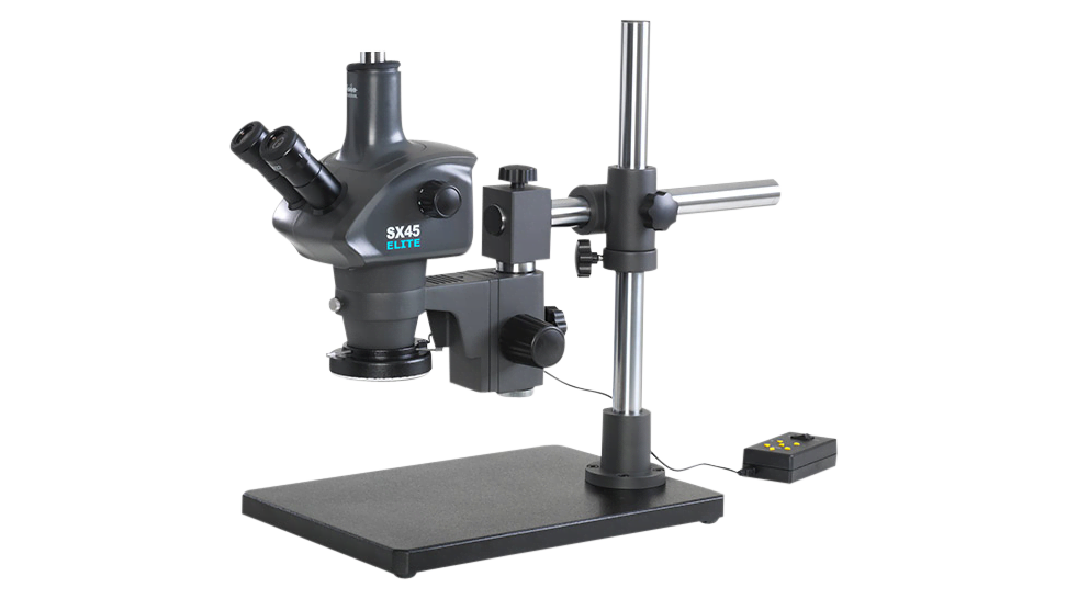 SX45 Elite stereo zoom eyepiece microscope trinocular device with ...