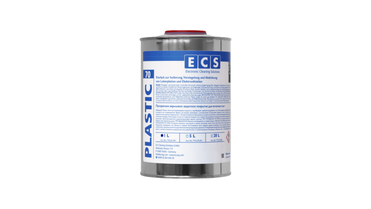 ECS - Plastic, acrylic resin varnish transparent 1l Bidon