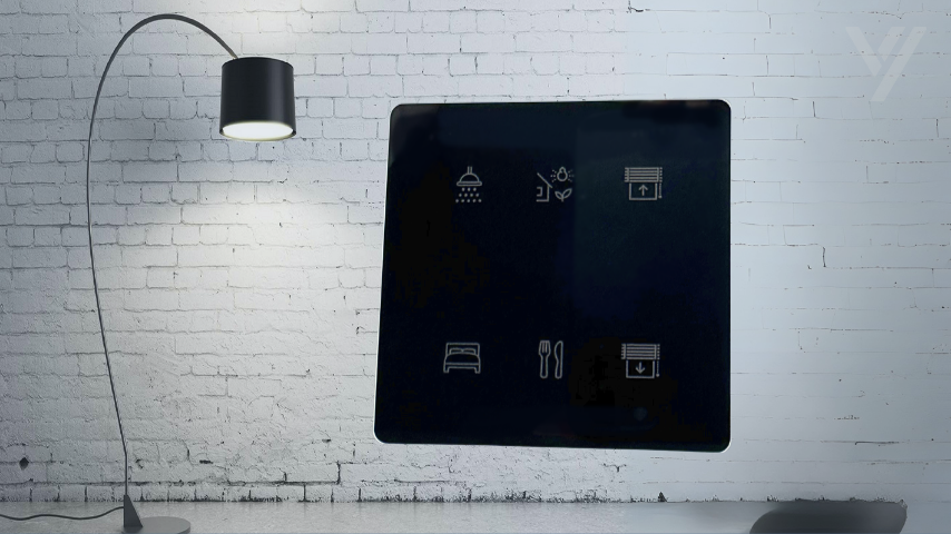 EVYTRA Casambi Flush Mount Switch, 2, 4 ou 6 touches, noir ou blanc - Simpex Electronic AG