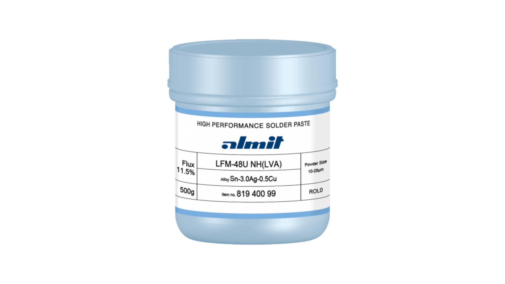 Almit - LFM-48U NH(LVA) Flux 11.5% (10-28µ) 0,5kg Dose/ Jar
