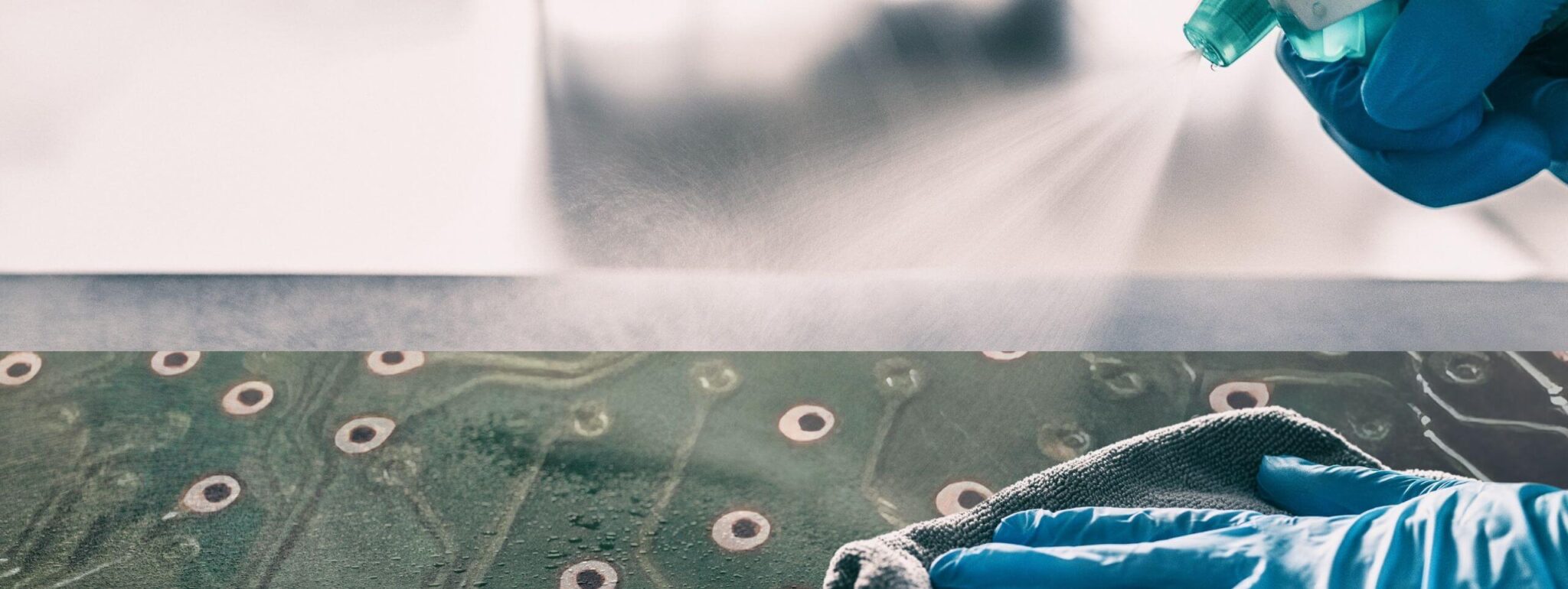 Correct cleaning of electronic components