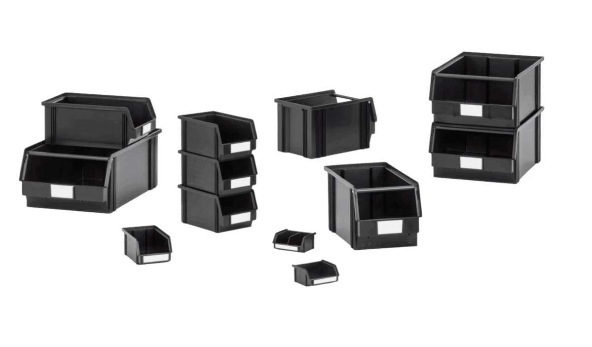 WezSuisse - ESD CLASSICBOX BLACK CB MC - Conductive open-fronted ...